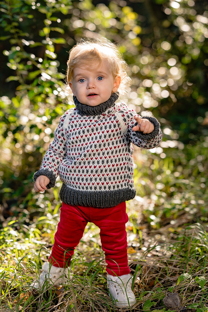 Snow Day Nordic Sweater Knitting Pattern (Kids Raglan, Sizes 2–10 ...